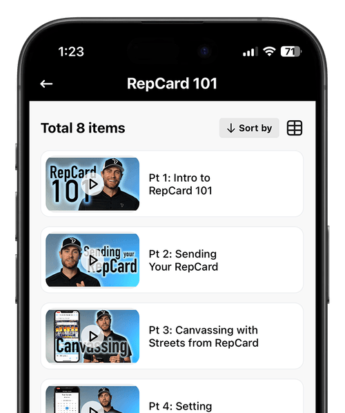 Training Library - Repcard